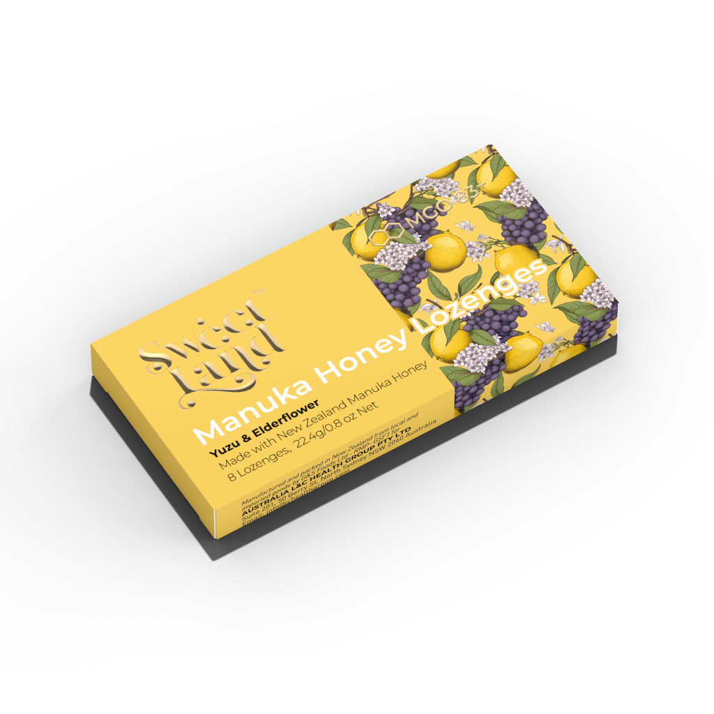 Manuka Honey Yuzu & Elderflower Flavoured Lozenge – Sweet Land