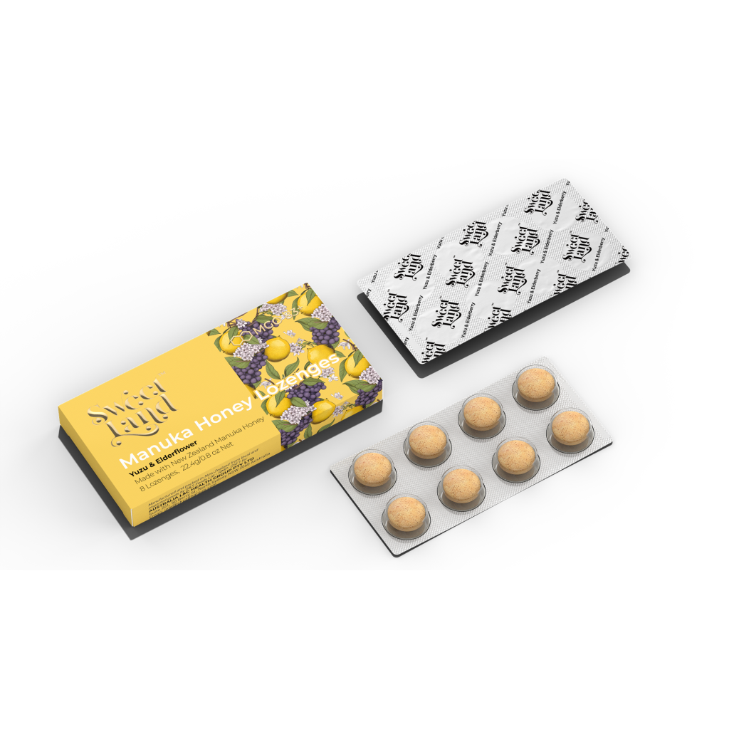 Manuka Honey Yuzu & Elderflower Flavoured Lozenge – Sweet Land